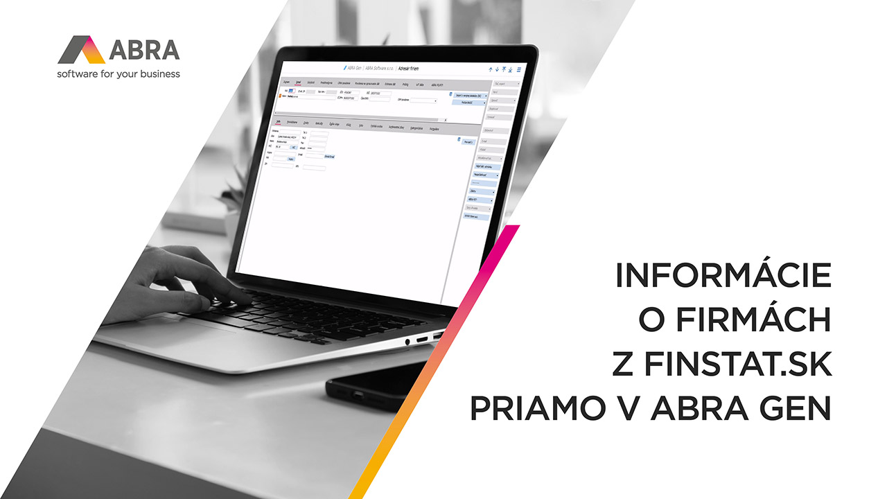 Informácie o firmách z portálu Finstat.sk priamo v ABRA Gen | ABRA Software