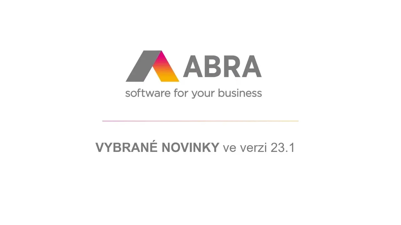 Novinky jarní verze informačního systému ABRA Gen 23.1 | ABRA Software