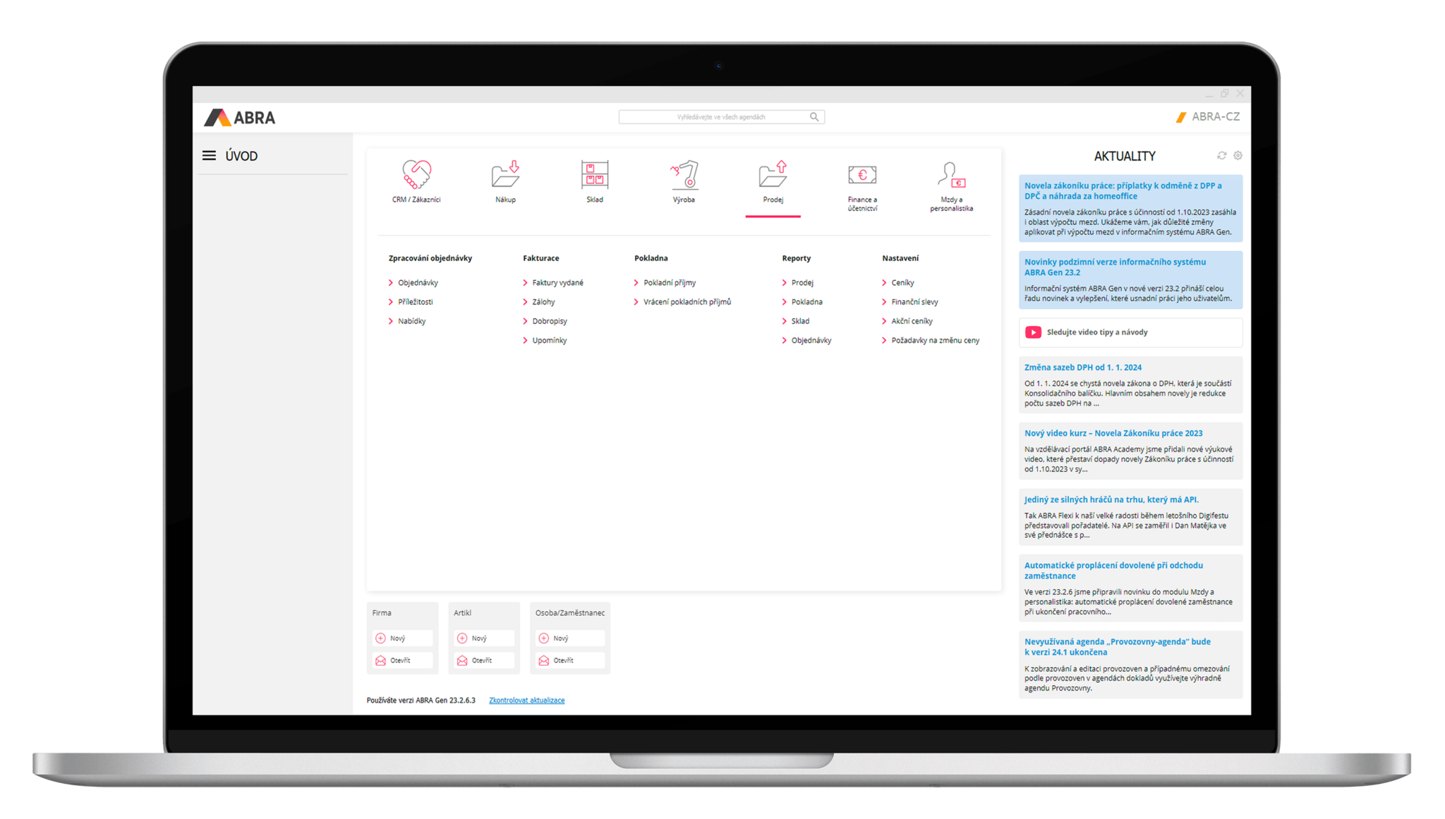 ERP systém ABRA Gen pro řízení všech firem | ABRA Software