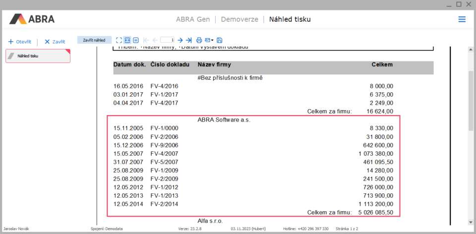 Jak snadno vytvořit tiskovou sestavu v ABRA Gen | ABRA Software